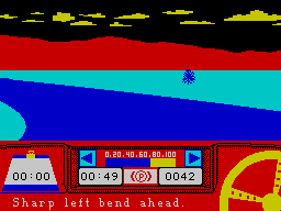 Screenshot of Rally Driver (ZX Spectrum, 1984) - MobyGames