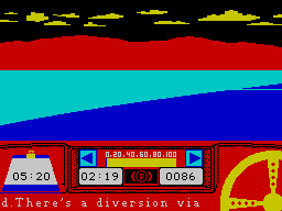 Screenshot of Rally Driver (ZX Spectrum, 1984) - MobyGames