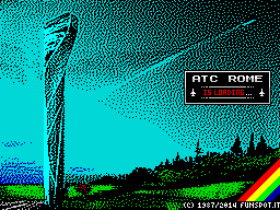 Screenshot of Air Traffic Control Rome (ZX Spectrum, 2014) - MobyGames