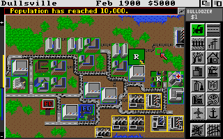 Screenshot of SimCity (Amiga, 1989) - MobyGames