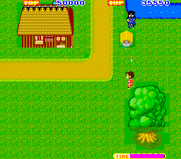 Screenshot of Ninja Princess (Arcade, 1985) - MobyGames