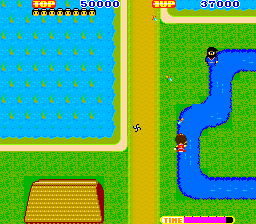 Screenshot of Ninja Princess (Arcade, 1985) - MobyGames