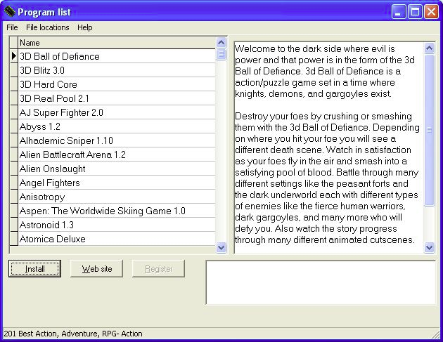 Screenshot of 201 Action Adventure Games (Windows, 2003) - MobyGames