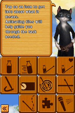 Screenshot of DreamWorks Puss in Boots (Nintendo DS, 2011) - MobyGames