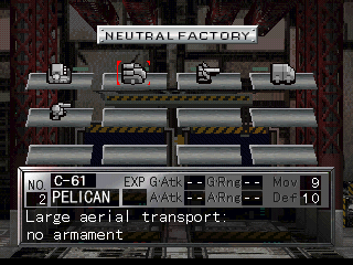 Screenshot of Nectaris: Military Madness (PlayStation, 1998) - MobyGames