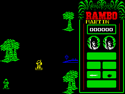 Screenshot of Rambo: First Blood Part II (ZX Spectrum, 1986) - MobyGames