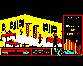 Screenshot of Last Ninja 2: Back with a Vengeance (BBC Micro, 1988 ...