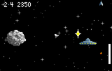 Screenshot of Super Asteroids and Missile Command (Lynx, 1995) - MobyGames