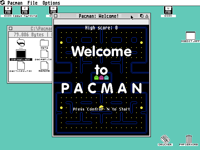 Pacman for GEM (1998) - MobyGames