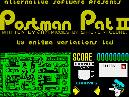 Screenshot of Postman Pat 2 (ZX Spectrum, 1989) - MobyGames