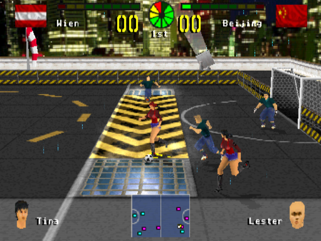 Screenshot of Chris Kamara's Street Soccer (PlayStation, 2000) - MobyGames