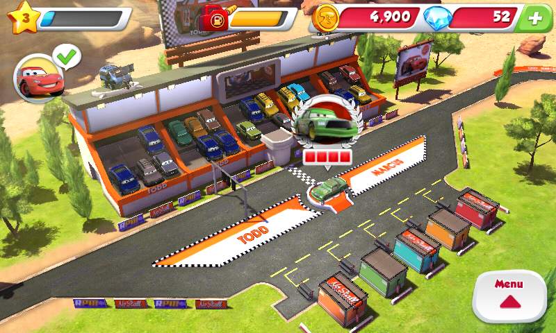 Screenshot of Disney•Pixar Cars: Fast as Lightning (Android, 2014 ...