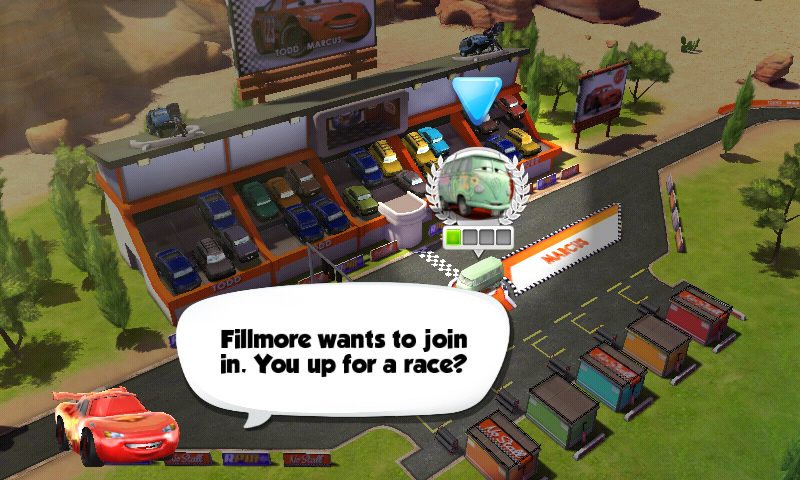 Screenshot of Disney•Pixar Cars: Fast as Lightning (Android, 2014 ...