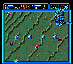Screenshot of Volfied (Genesis, 1989) - MobyGames