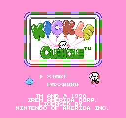 Screenshot of Kickle Cubicle (NES, 1988) - MobyGames