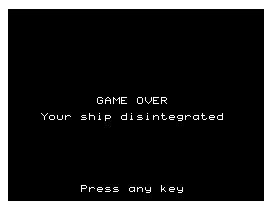 Screenshot of Total Eclipse (Dragon 32/64, 1985) - MobyGames