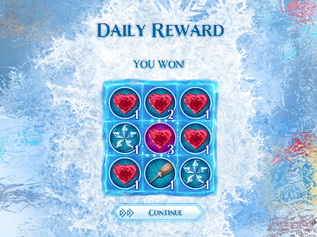 Screenshot of Frozen: Free Fall (iPad, 2013) - MobyGames