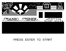 Screenshot of Manic Miner (Dragon 32/64, 1983) - MobyGames
