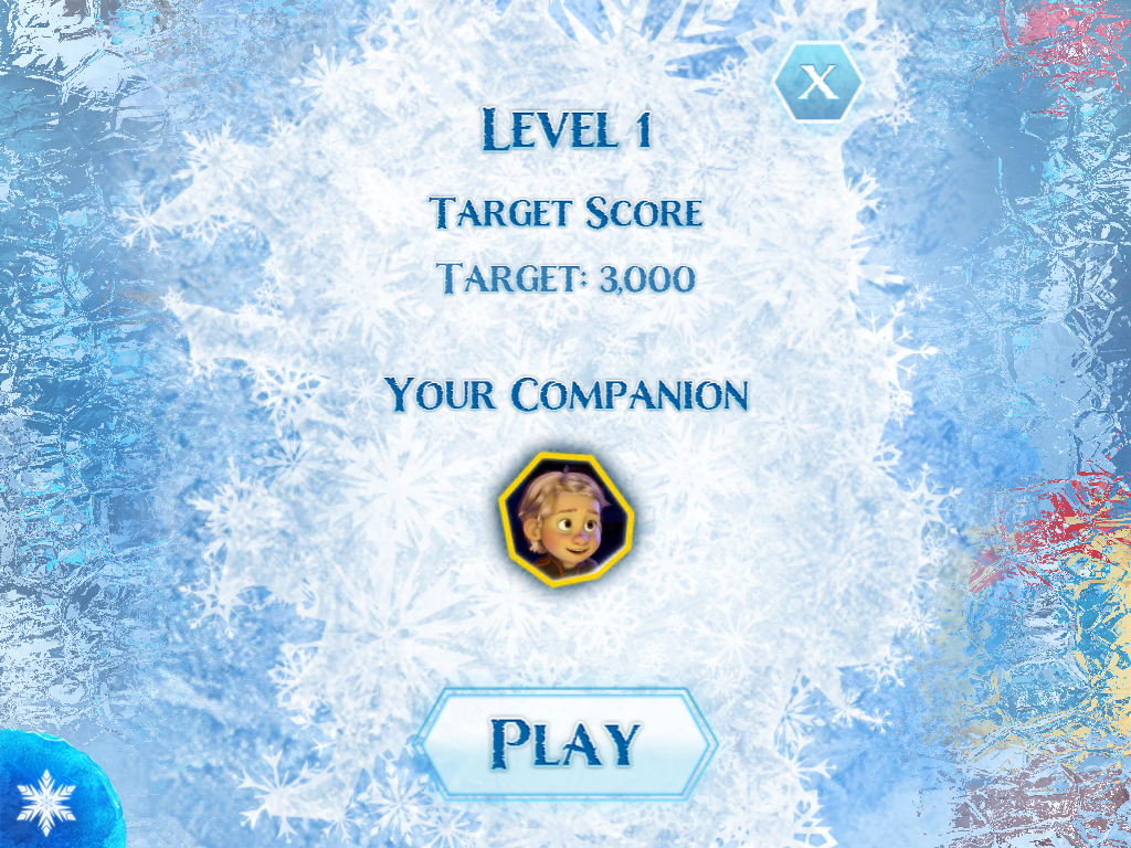 Screenshot of Frozen: Free Fall (iPad, 2013) - MobyGames