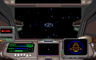Screenshot of Backlash: A Turret Gunner Simulation (DOS, 1995) - MobyGames