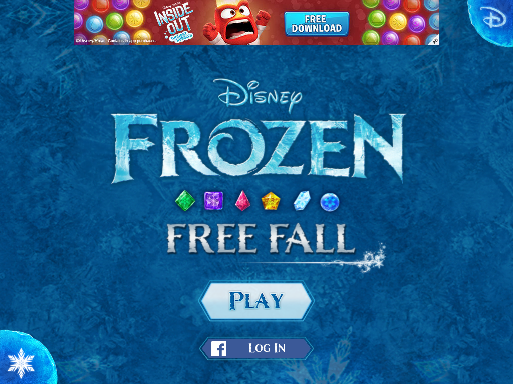 Screenshot of Frozen: Free Fall (iPad, 2013) - MobyGames