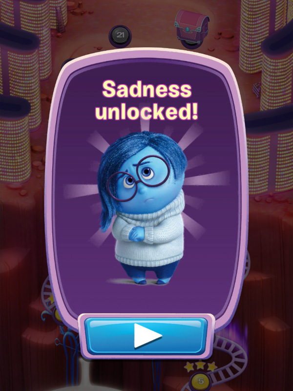 Screenshot of Inside Out: Thought Bubbles (iPad, 2015) - MobyGames
