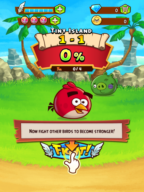 Screenshot of Angry Birds: Fight! (iPad, 2015) - MobyGames