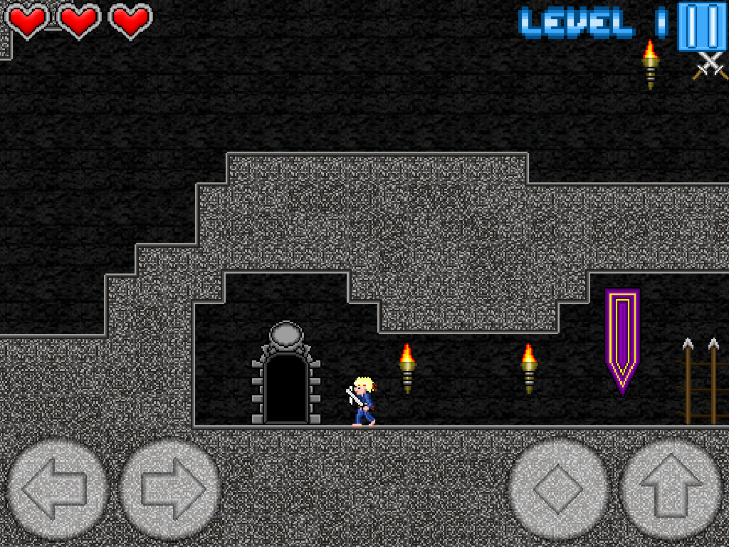 Screenshot of Pixel Sword (iPad, 2014) - MobyGames