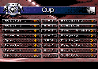 Screenshot of Total Football (Genesis, 1995) - MobyGames