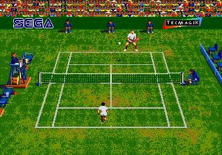 Screenshot of Andre Agassi Tennis (Genesis, 1992) - MobyGames