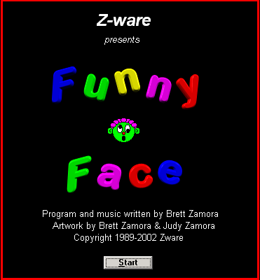 Screenshot of Funny Face (Windows, 1990) - MobyGames