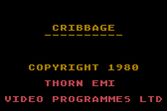 Cribbage (1980) - MobyGames