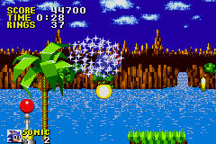Screenshot of Sonic the Hedgehog (Game Boy Advance, 1991) - MobyGames