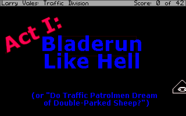 Screenshot of Larry Vales: Traffic Division (DOS, 2000) - MobyGames