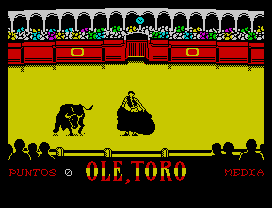 Screenshot of Olé, Toro (ZX Spectrum, 1985) - MobyGames