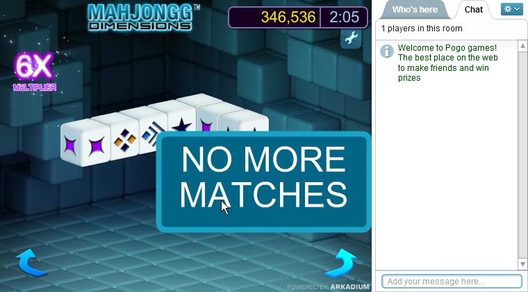 Screenshot of Mahjongg Dimensions (Browser, 2011) - MobyGames