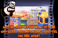 Screenshot of Popeye: Rush for Spinach (Game Boy Advance, 2005) - MobyGames