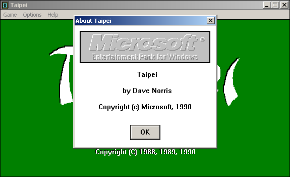 Screenshot of Taipei (Windows 3.x, 1990) - MobyGames