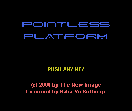 Screenshot of Pointless Platform (MSX, 2006) - MobyGames