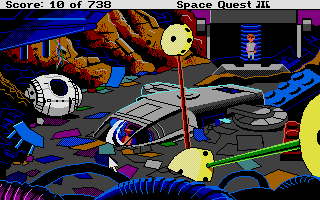 Screenshot of Space Quest III: The Pirates of Pestulon (Atari ST, 1989 ...