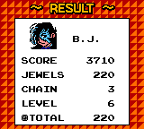 Screenshot of Columns GB: Tezuka Osamu Characters (Game Boy Color, 1999 ...