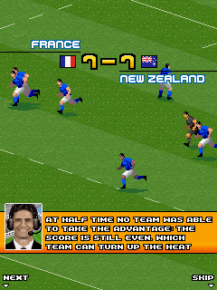 Screenshot of Real Rugby (J2ME, 2007) - MobyGames