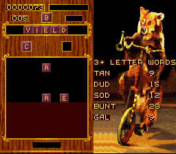 Screenshot of Wordtris (SNES, 1991) - MobyGames