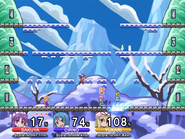 Screenshot of Cirno Smash Climbers (Windows, 2010) - MobyGames