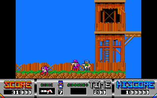 Screenshot of Bionic Commando (Amiga, 1987) - MobyGames
