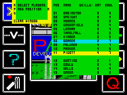 Screenshot of Cricket Captain (ZX Spectrum, 1990) - MobyGames