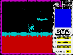 Screenshot of Zub (ZX Spectrum, 1986) - MobyGames