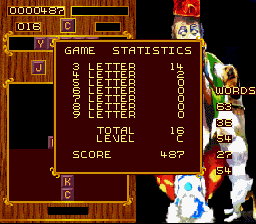 Screenshot of Wordtris (SNES, 1991) - MobyGames