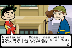 Screenshot of Disney's American Dragon: Jake Long - Rise of the Huntsclan! (Game Boy Advance ...