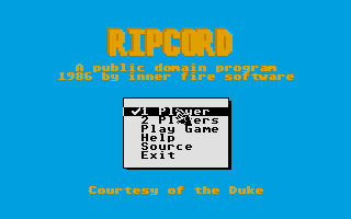 Ripcord (1986) - MobyGames